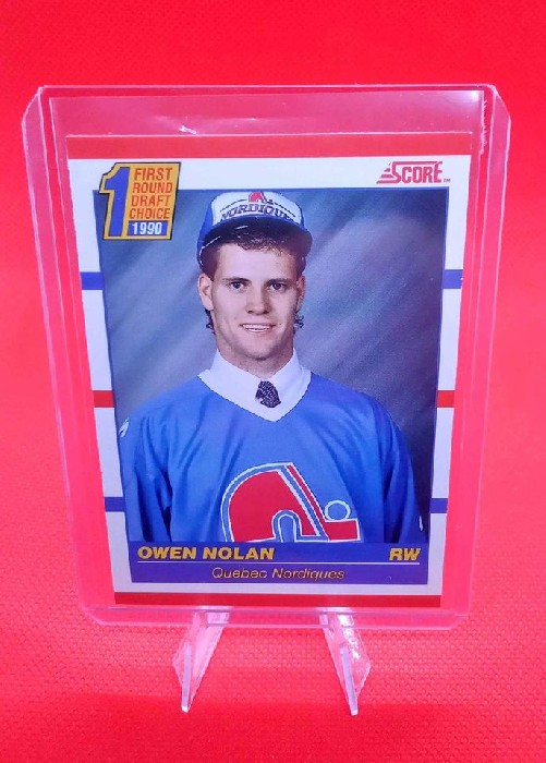 Owen Nolan Rookie #435 Quebec Nordiques 1990 Score :: Michael Collins