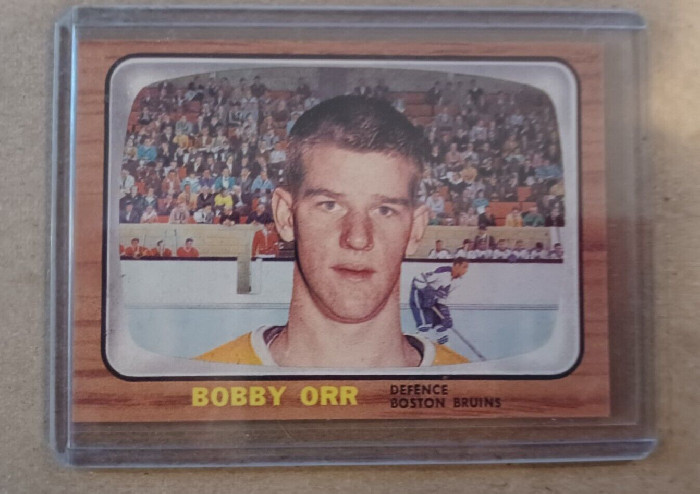 1965-66 Bobby Orr Rookie Card Boston Bruins Topps Reprint #35 ...