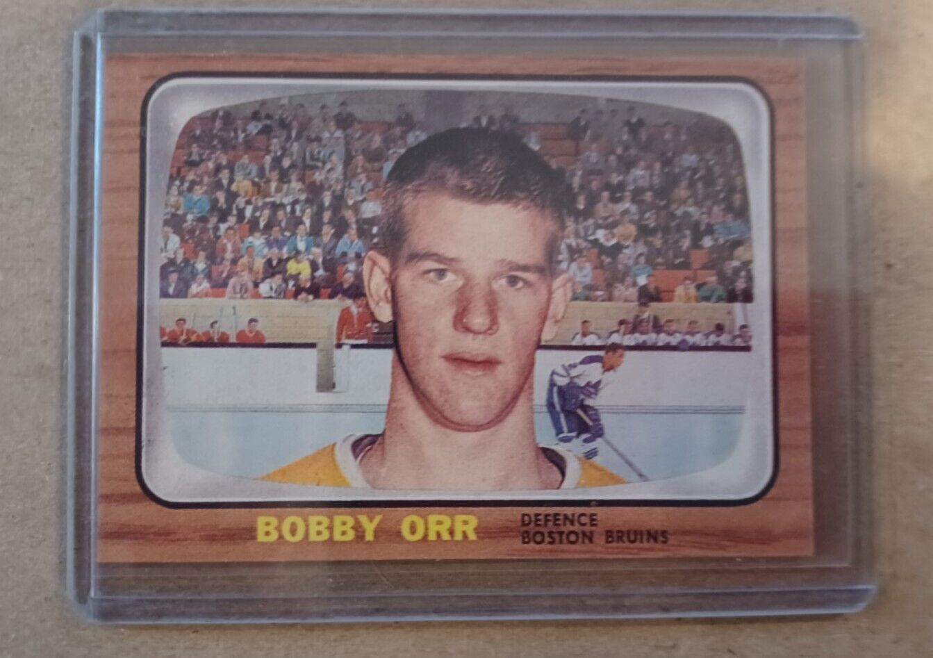 1965-66 Bobby Orr Rookie Card Boston Bruins Topps Reprint #35 ...